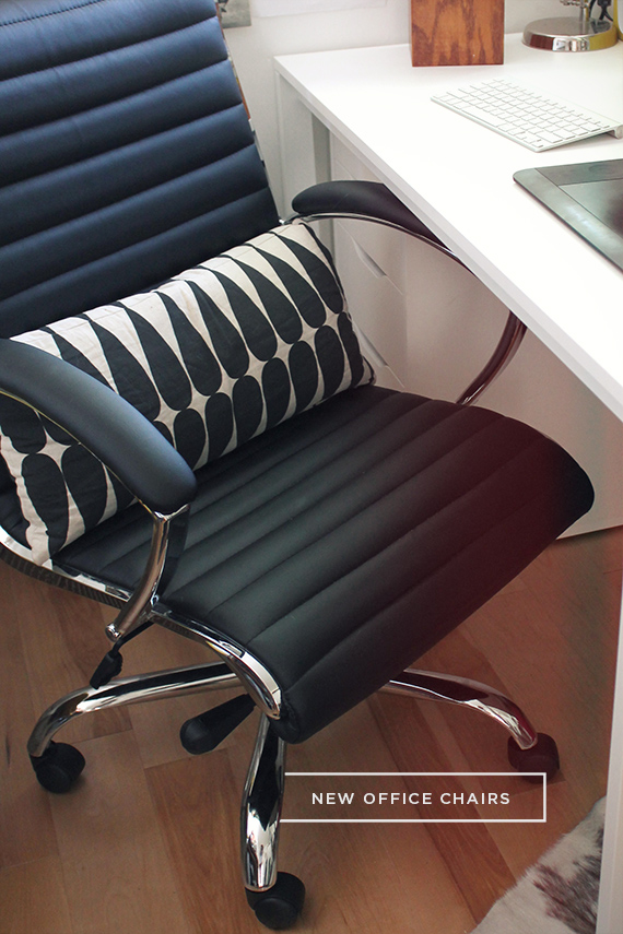 new desk chairs – almost makes perfect