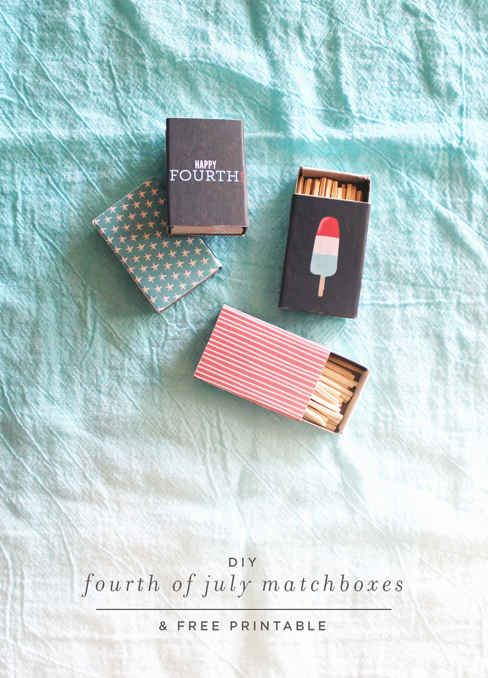 diy fourth of july matchboxes + free printable – almost makes perfect