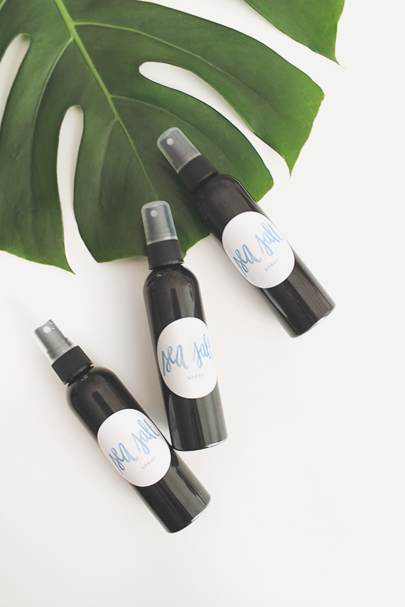 diy sea salt spray + printable labels – almost makes perfect