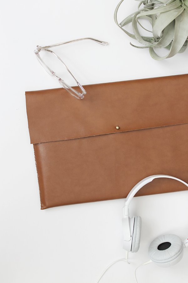 diy easy leather laptop case – almost makes perfect