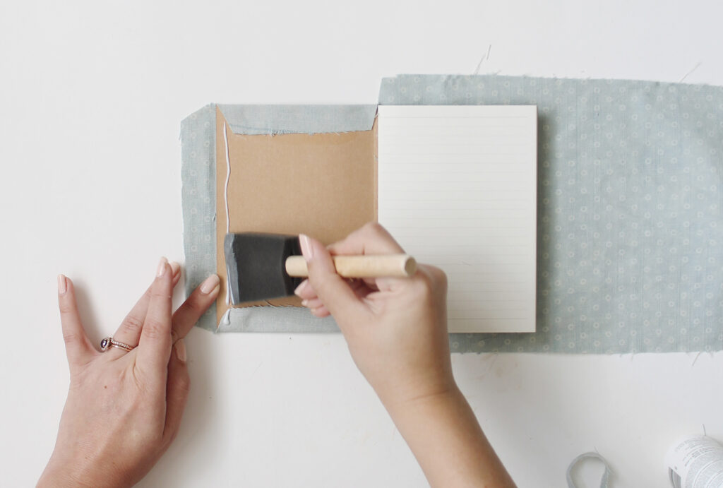 DIY recycled fabric covered notebooks – almost makes perfect