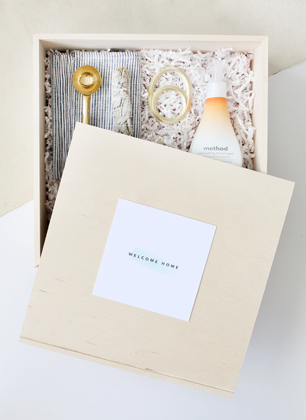 DIY housewarming gift box (+ free printable) – almost makes perfect