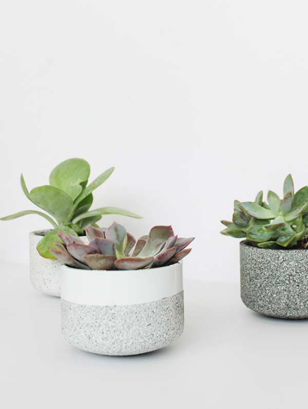 DIY mini granite pots – almost makes perfect