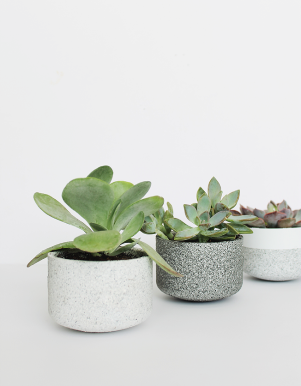 DIY mini granite pots – almost makes perfect