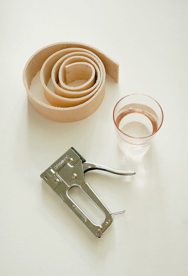 DIY leather luggage rack – almost makes perfect