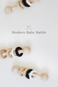 DIY modern baby rattle – almost makes perfect