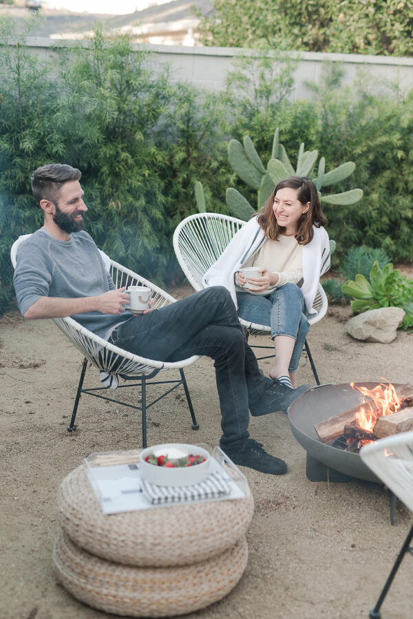 backyard campfire date night – almost makes perfect