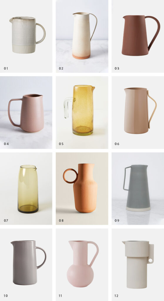 pretty everything : 15 modern water pitchers – almost makes perfect
