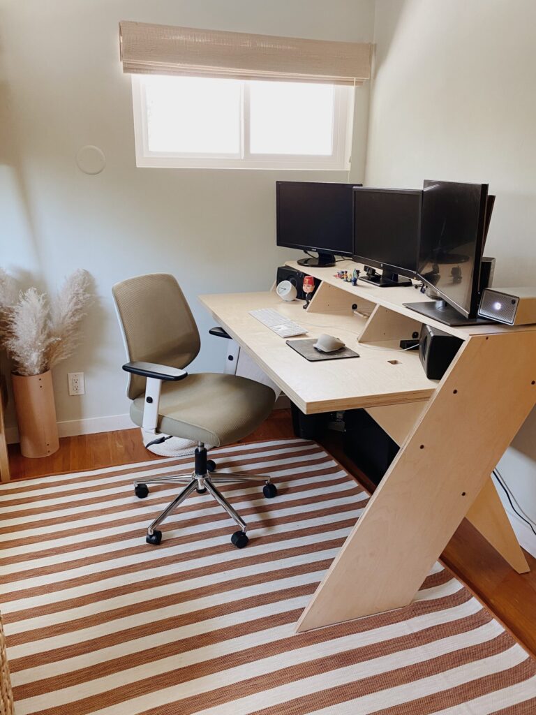 my brothers wfh office and guest room — after – almost makes perfect
