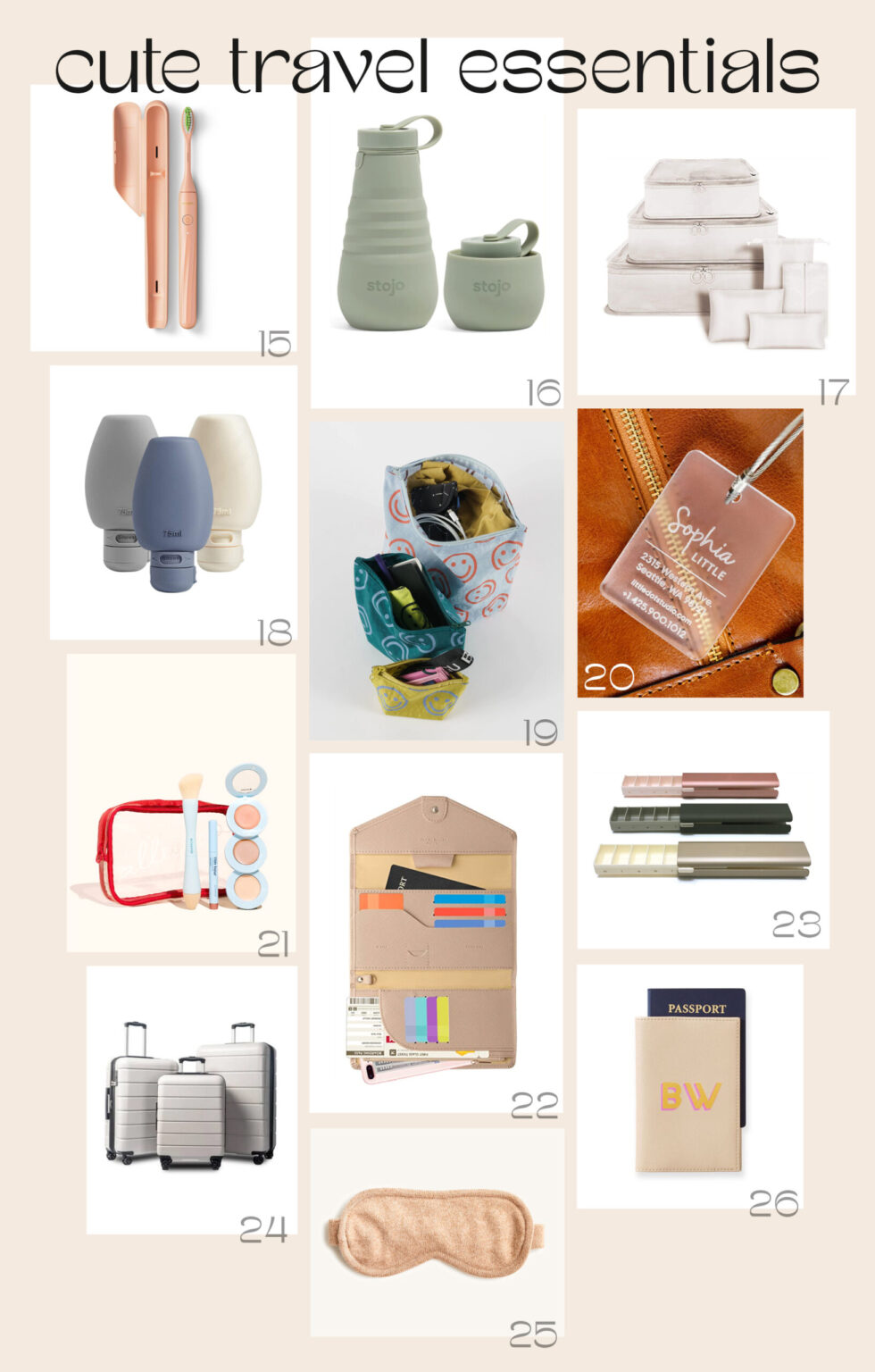 pretty everything : cute travel essentials – almost makes perfect