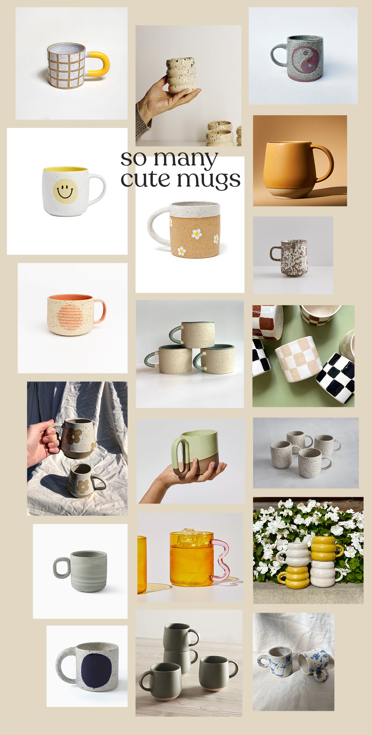 pretty everything : so many cute unique coffee mugs - almost makes perfect