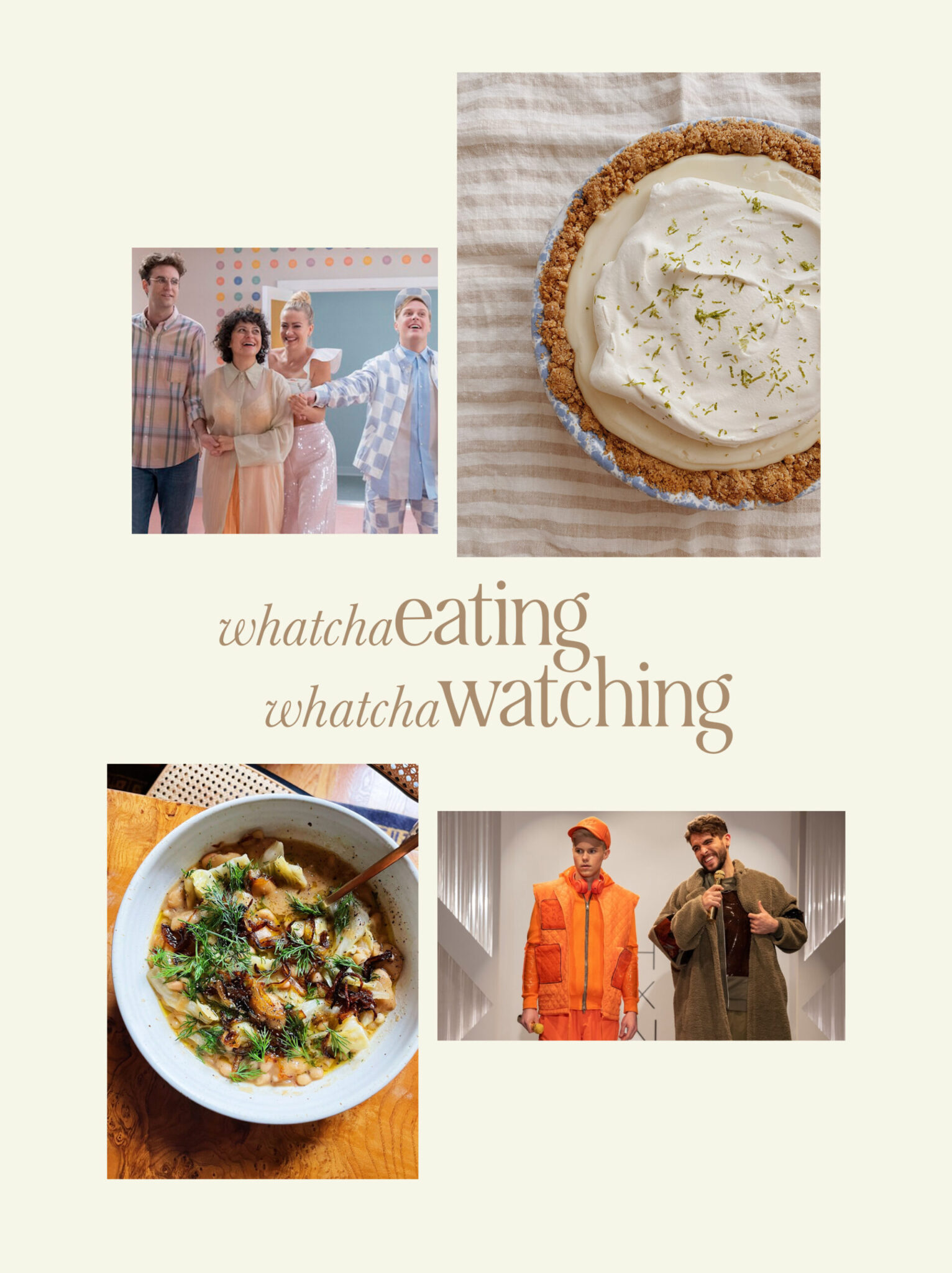 whatcha eating whatcha watching – almost makes perfect