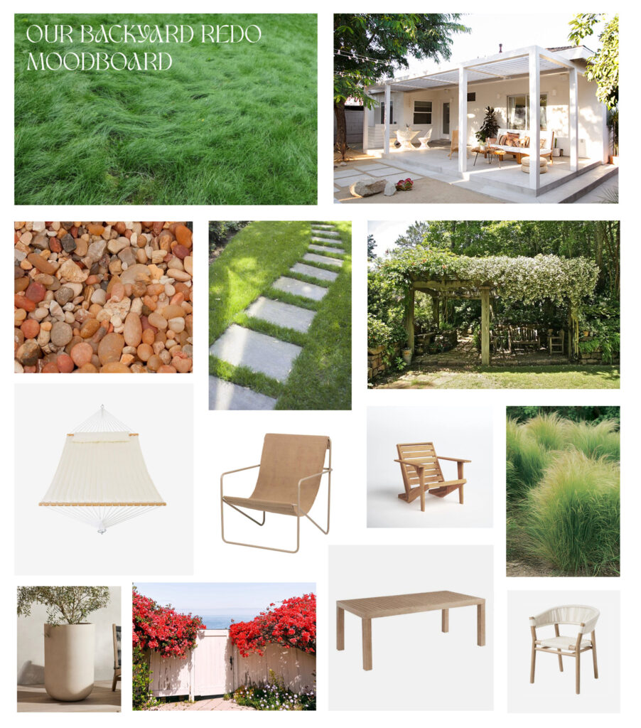 our backyard redo– the plan – almost makes perfect