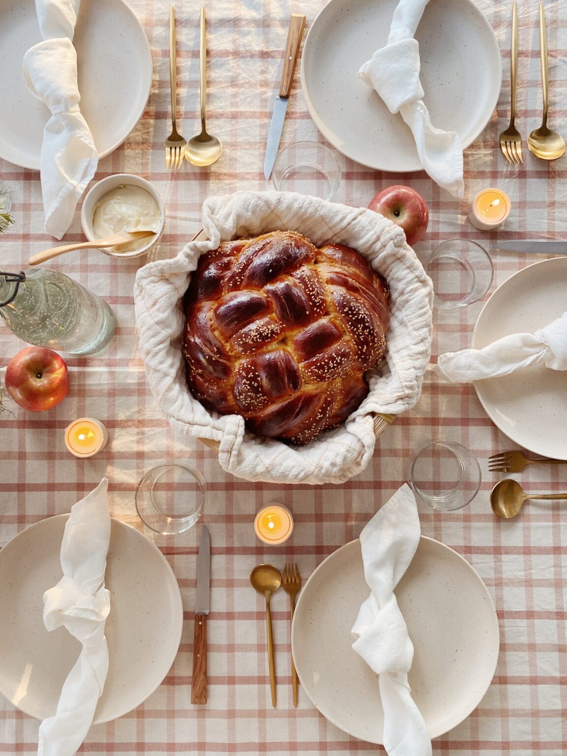 my rosh hashanah table – almost makes perfect