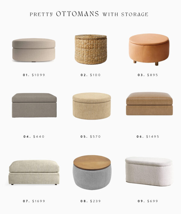 modern ottomans and modern storage ottomans – almost makes perfect