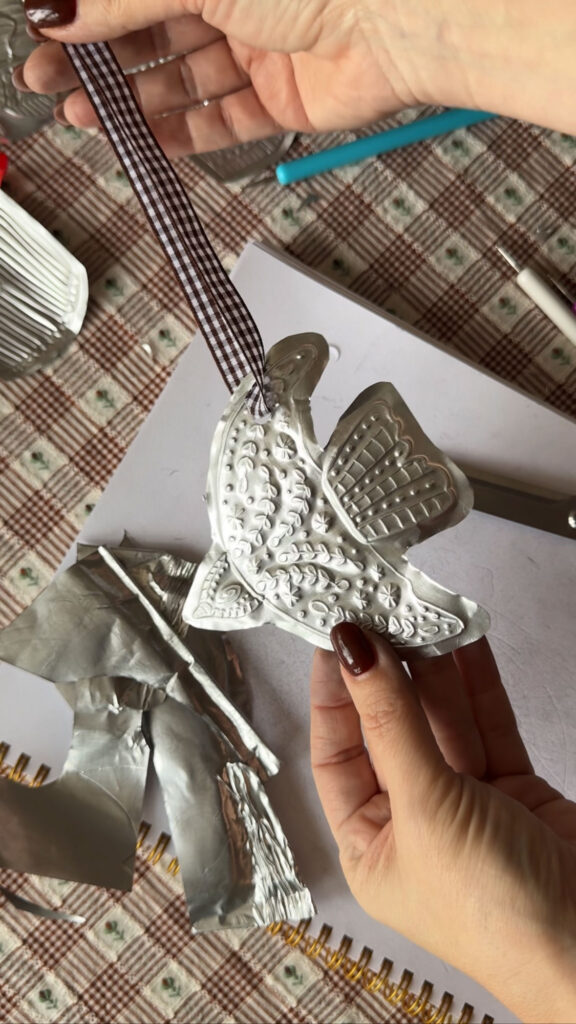 diy embossed tin ornaments – almost makes perfect